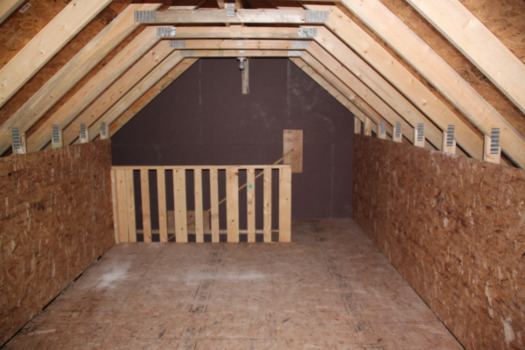 Garage Room In Attic Truss Staircase v/s Ladder